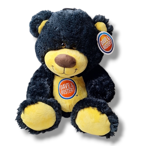 The Toy Factory | Toys | Dave Busters Bear Plush 3 Sitting Stuffed ...